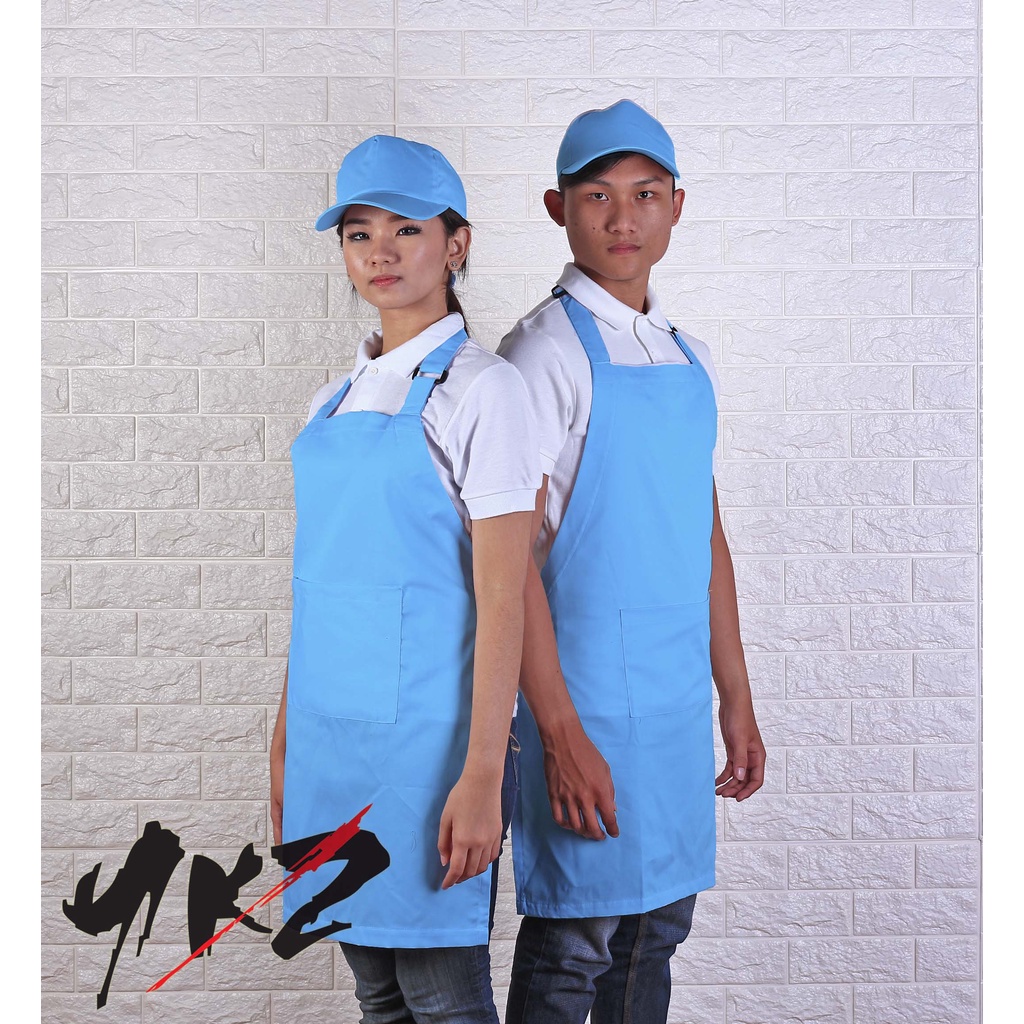 Jual apron polos/ celemek / apron masak / apron barber / apron chef ...