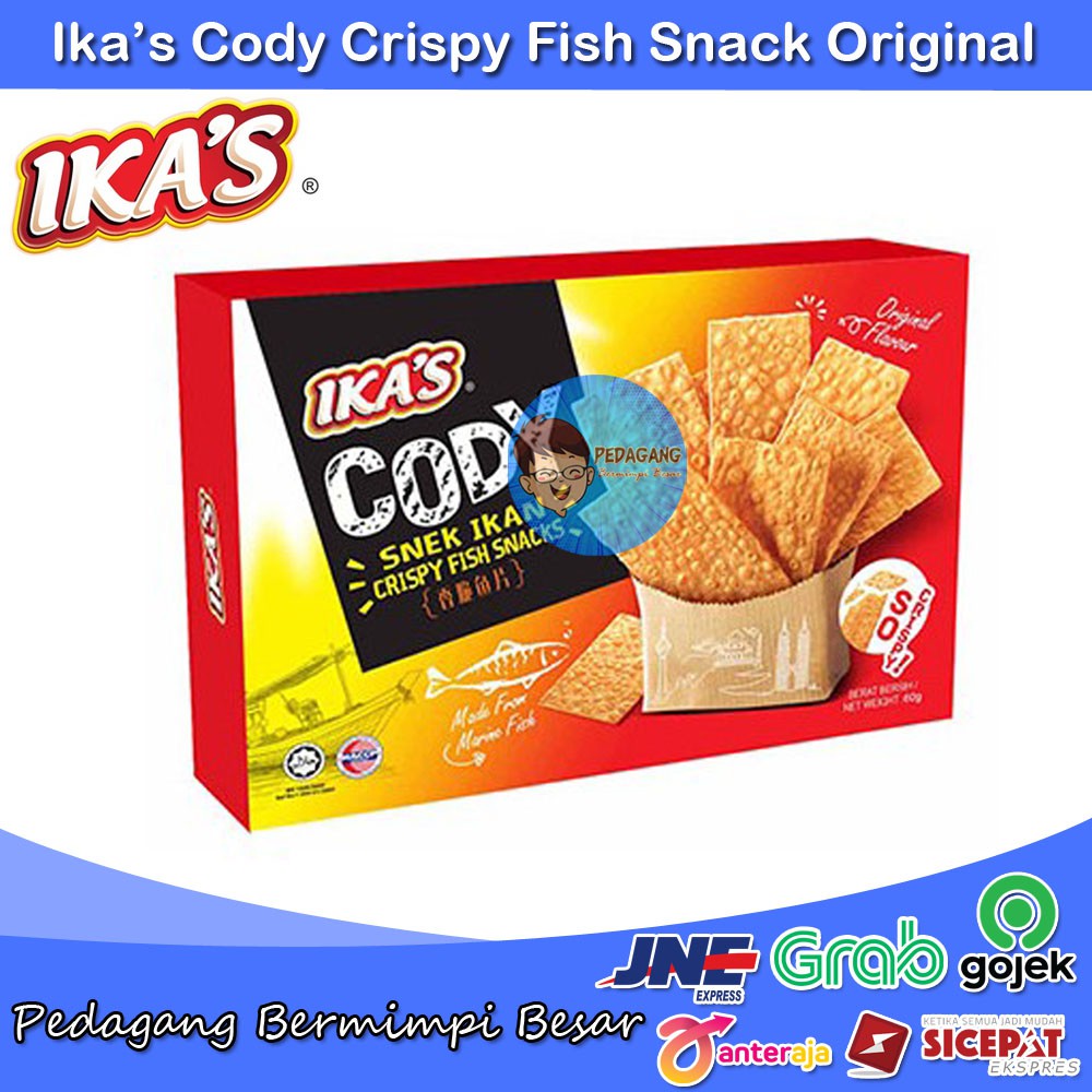 Jual Ikas Cody Crispy Fish Snack 60gr | Snack Ikan Crispy | Shopee ...