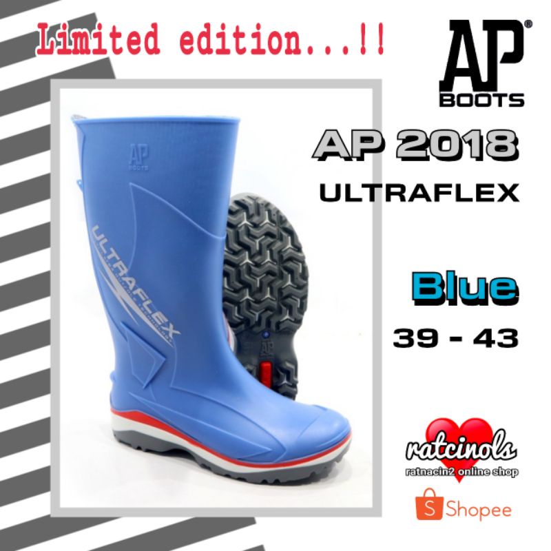 Jual Sepatu AP Boots Murah AP UltraFlex 2018 Blue 39-43 | Shopee Indonesia