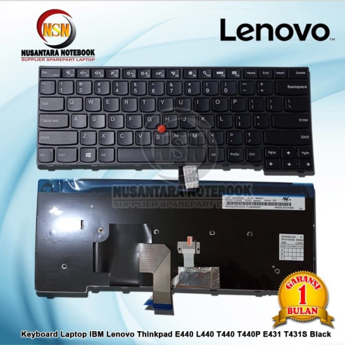 Jual Keyboard Laptop IBM Thinkpad E440 L440 T440 T440P E431 T431S ...
