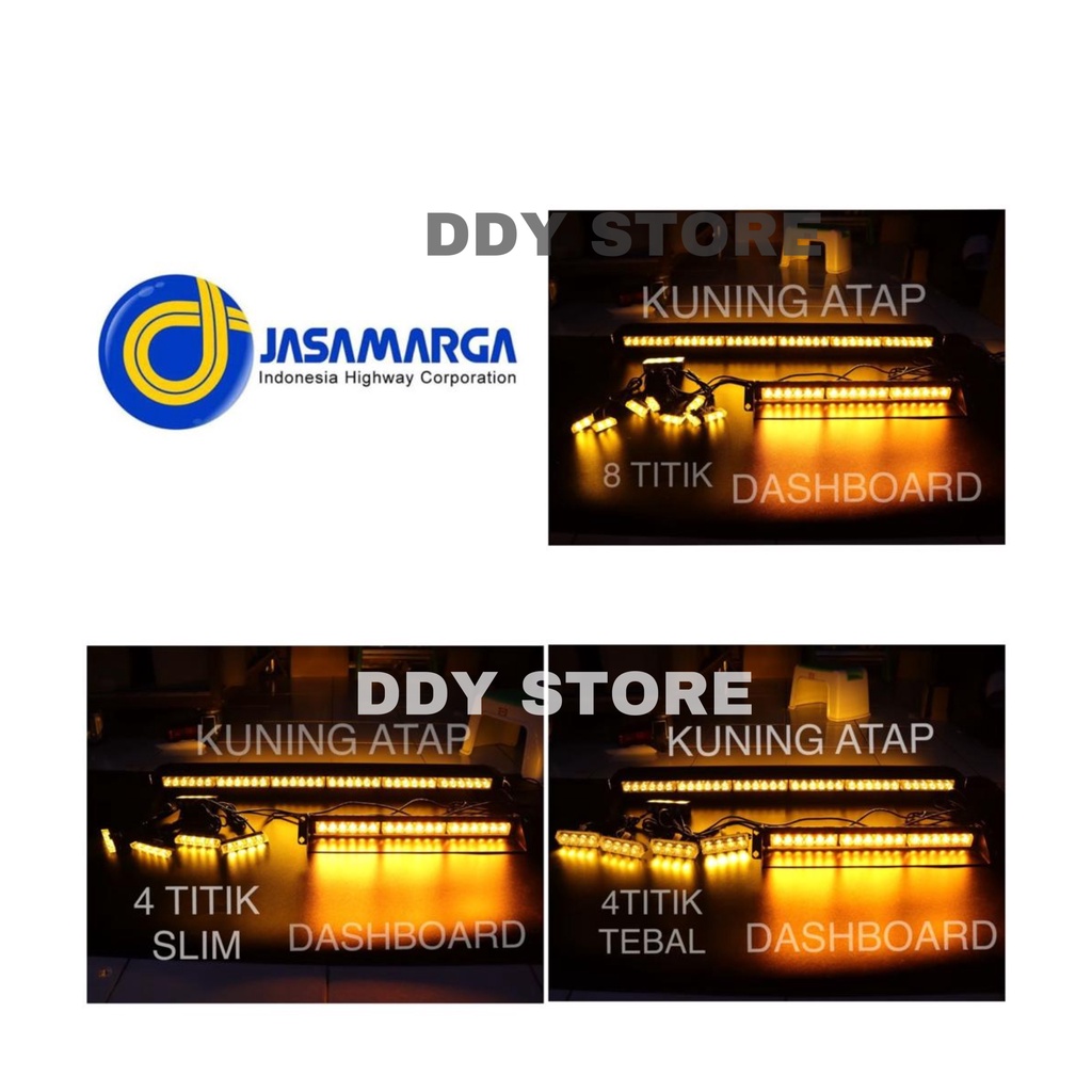 Jual PAKET LED MOBIL ATAP LED MOBIL DASHBOARD LED MOBIL GRILL KUNING ...