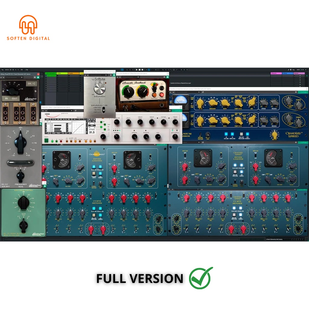 Jual Softube DEFINITIVE Bundle v2 VST Plugin Audio processing mixing & mastering for windows ...