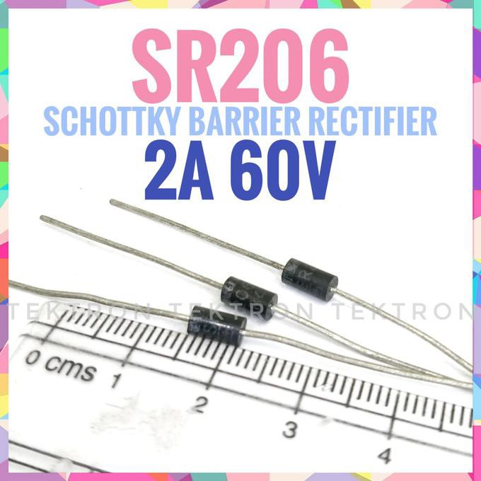 Jual SR206 Schottky Barrier Rectifier 2A 600V tektron22 | Shopee Indonesia