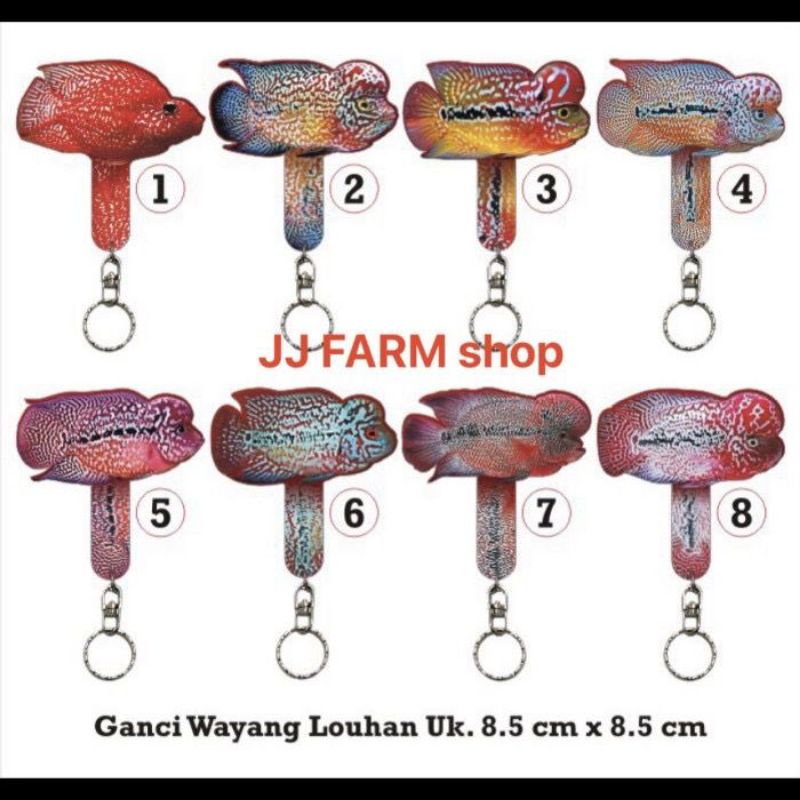 Jual wayang ikan louhan lohan parot kuat full akrilik untulan mental ...