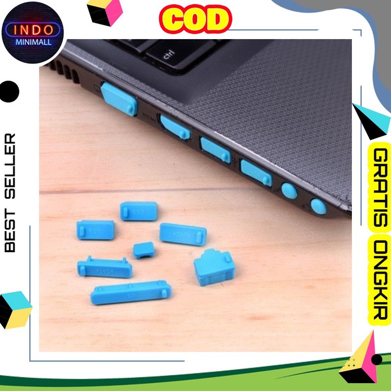 Jual Penutup Port Notebook Laptop Set Isi 13 Pcs Anti Debu Air SB3159 ...