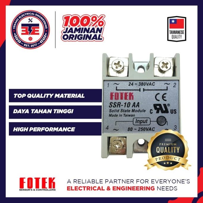 Jual Fotek SSR-10AA / SSR 10AA Solid State Relay Fotek 10 Amper | Shopee Indonesia