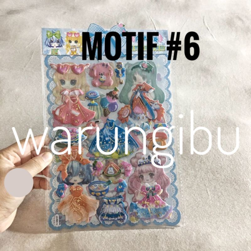 Jual Dress Up Kids Anime Sticker Gambar Tempel Timbul Stiker Boneka ...