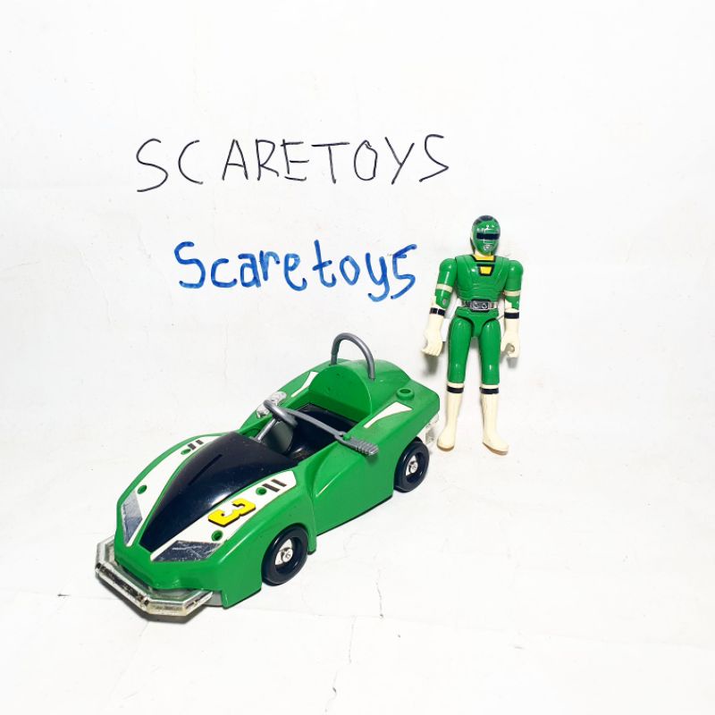 Jual Power Rangers Turbo Green Ranger Turbo Cart - Sentai Carranger ...