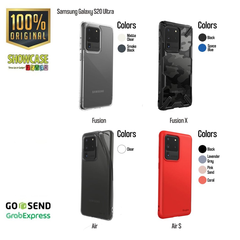 Jual Ringke Samsung Galaxy S20 Ultra Casing Softcase Anti Crack Tough Transparant Military Shock ...