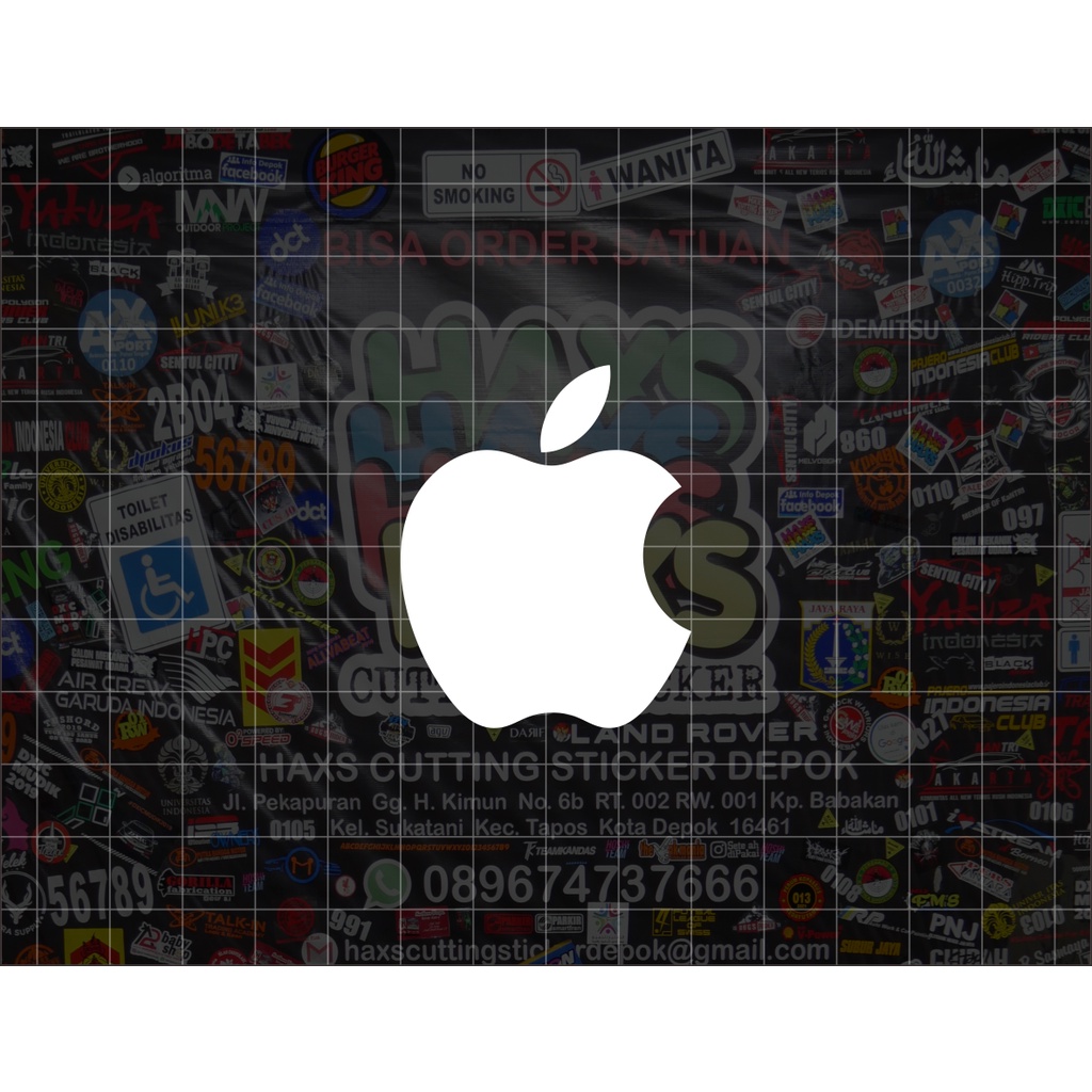 Jual Cutting Sticker Apple Logo 4 Cm | Shopee Indonesia