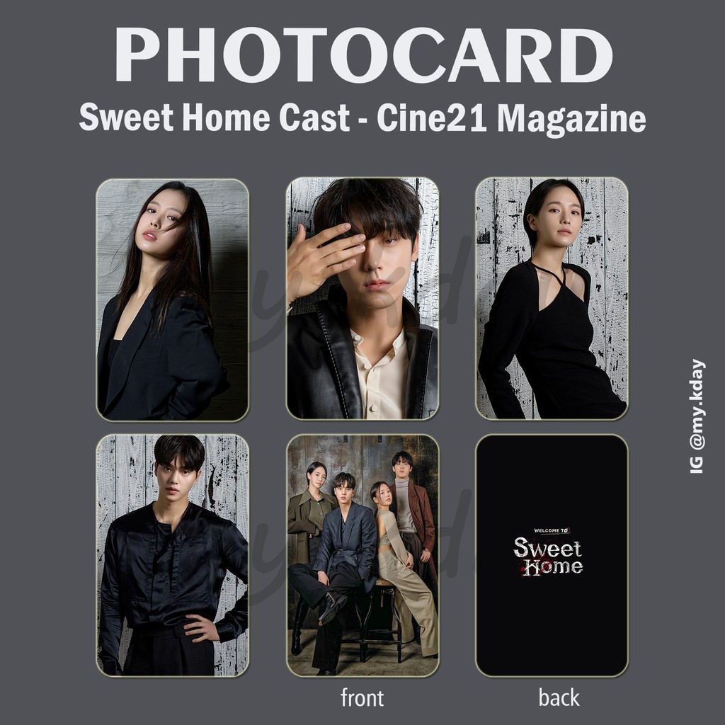 Jual PCA-0025, Photocard Sweet Home Cast Go Min Si Lee Do Hyun Park Gyu Young Song Kang Cine21 ...