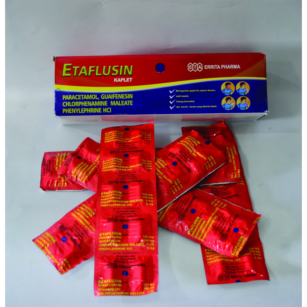 Jual Etaflusin Kaplet / Tablet (Obat Batuk, Flu, Demam dan Sakit Kepala ...