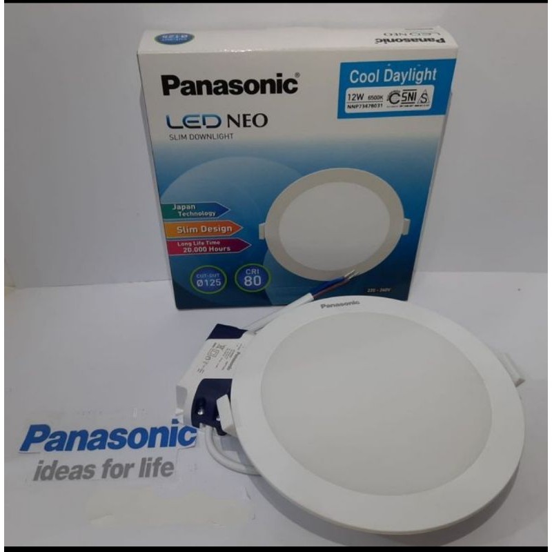 Jual Panasonic Led Panel Downlight Led 12 watt 12W | Shopee Indonesia