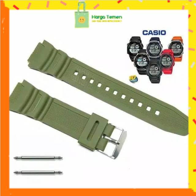Jual Tali jam tangan Casio G Shock WS200 Rubber strap Tali jam Casio WS ...