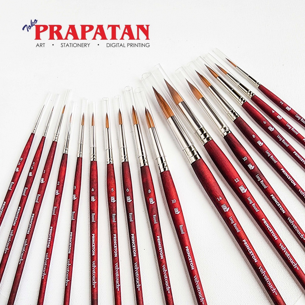 Jual Kuas Lukis Princeton Round Velvetouch Brush R/LR | Shopee Indonesia