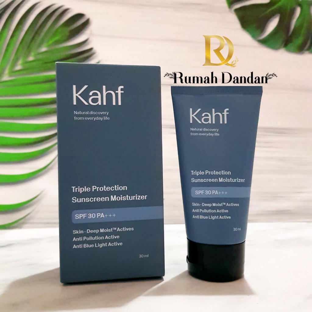 Jual Kahf Triple Protection Sunscreen Moisturizer SPF 30PA+++ 30ML ...
