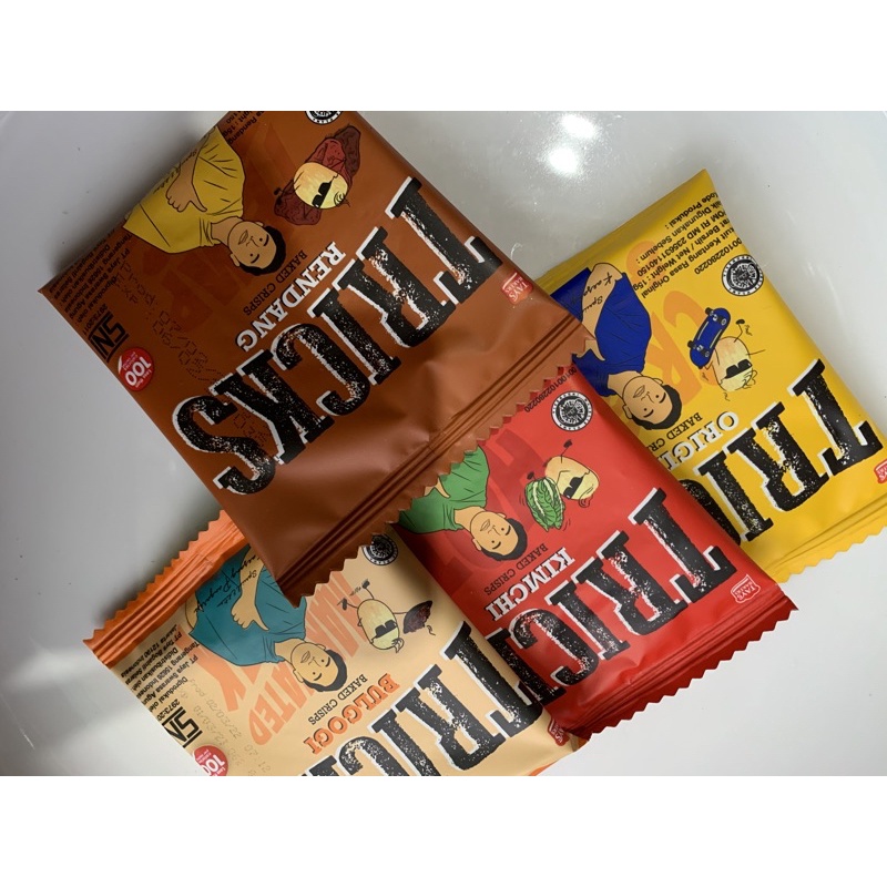 Jual Trick Biskuit Kentang Potato Baked Chips 20gr Ecer Rasa Kimchi ...