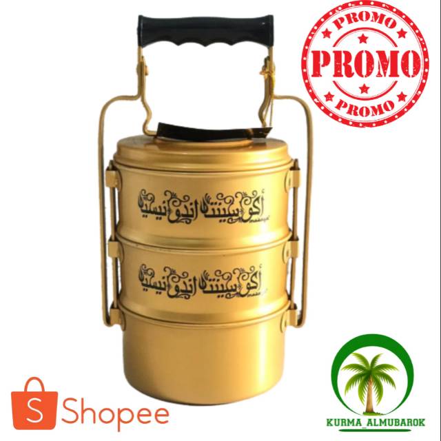 Jual Rantang Kuning / Rantang Mazaya Susun 3 / Rantang Khas Arab ...