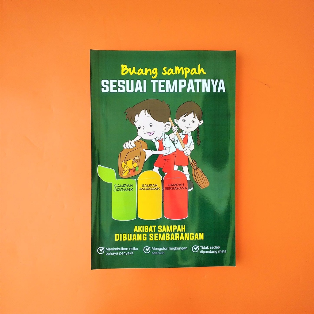 Jual Poster Edukasi Poster Sekolah Poster Buang Sampah Sesuai