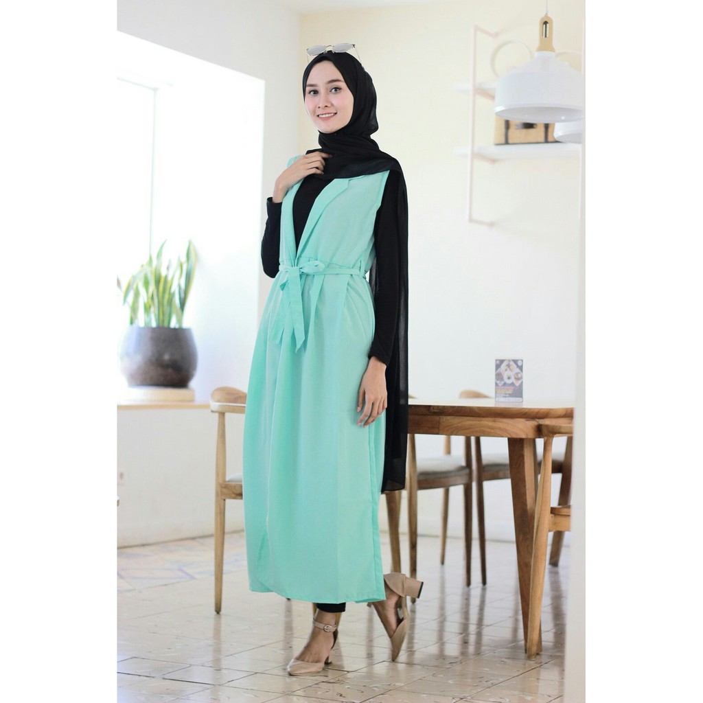 Jual Jpuff - Bella Long Outer | Long Vest. | Shopee Indonesia