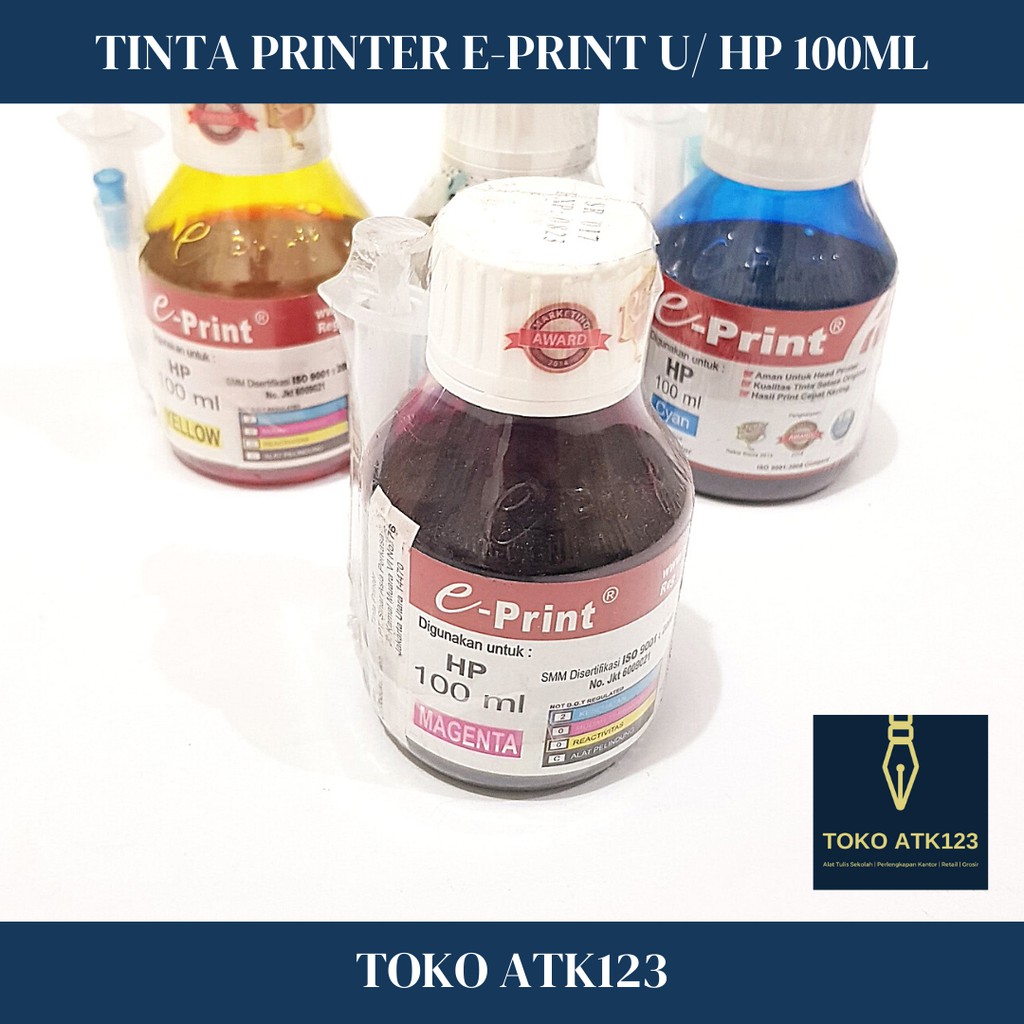 Jual Tinta Printer / Tinta Merk E-Print Eprint untuk HP 100 ml | Shopee ...