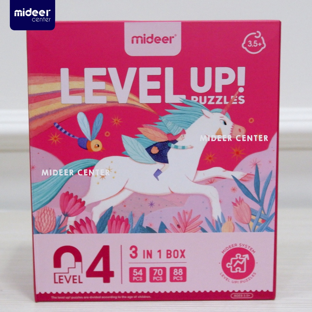 Jual Mideer level up advanced puzzle level 4 unicorn | Shopee Indonesia
