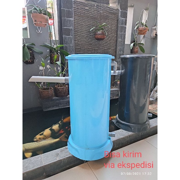 Jual Tabung tong bak filter fiber size L 30x70cm filter kolam ikan koi ...