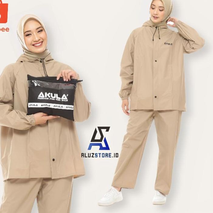 Jual Update RAINCOAT ,Jas Hujan AKULA Pria Wanita Dewasa Bahan Karet PVC 0,25 Anti Rembes ...