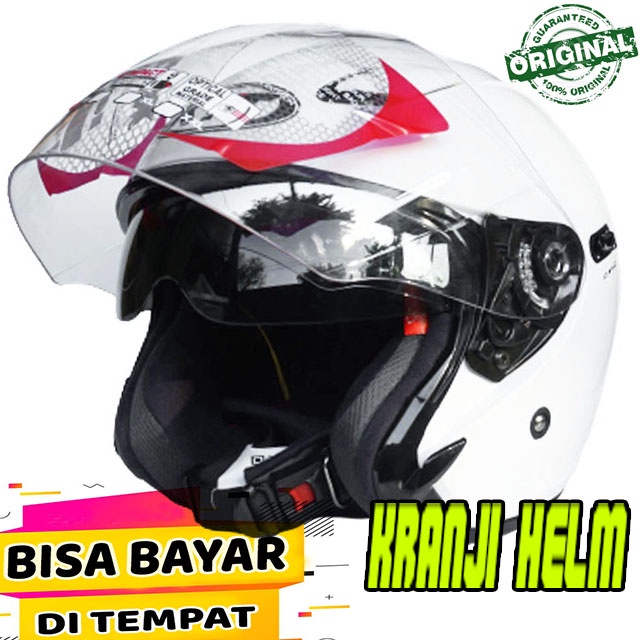 Jual Helm / Helm half face / Helm kyt dj maxi solid white terlaris ...