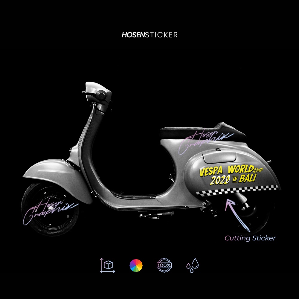 Jual Cutting Sticker Vespa World Days Bali ( VWD 2020 2022 Bali ...