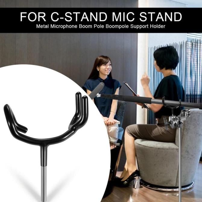 Jual Metal Boompole Holder - For C Stand - Microphone Boom Pole Holder ...