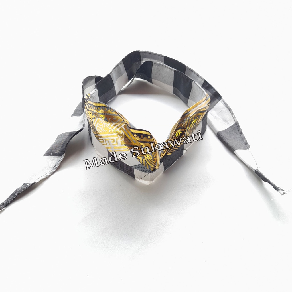 Jual Udeng bali lepas lembaran motif kotak poleng destar ikat kepala ...