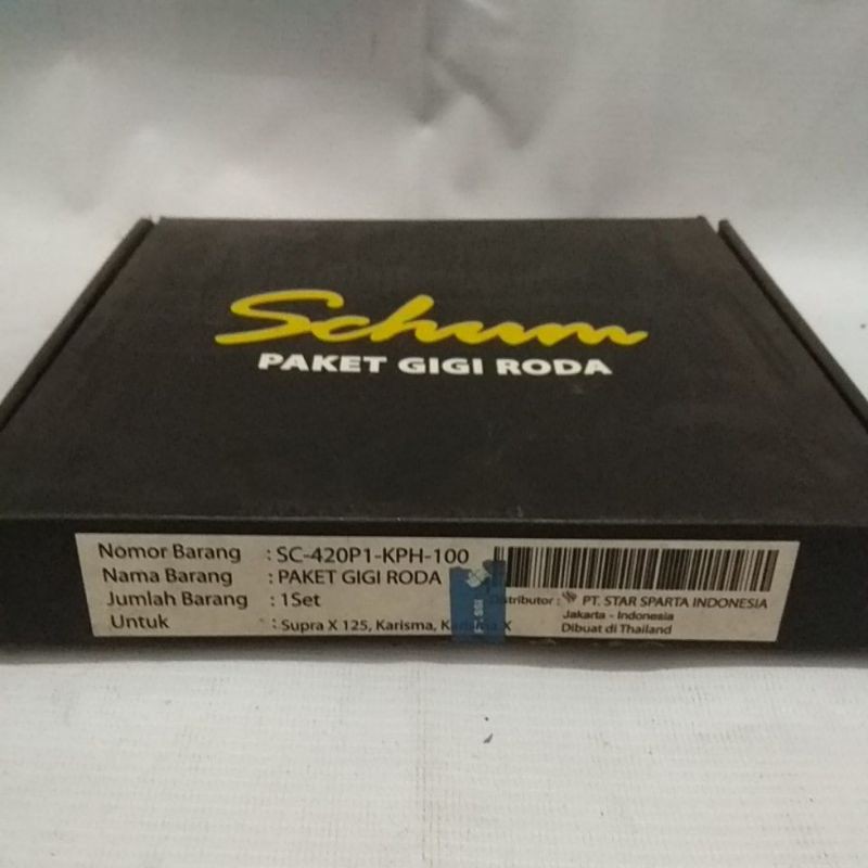 Jual Gearset / Drive Chain Kit / Rantai Roda Kit SCHUM PLATINUM SUPRA X ...