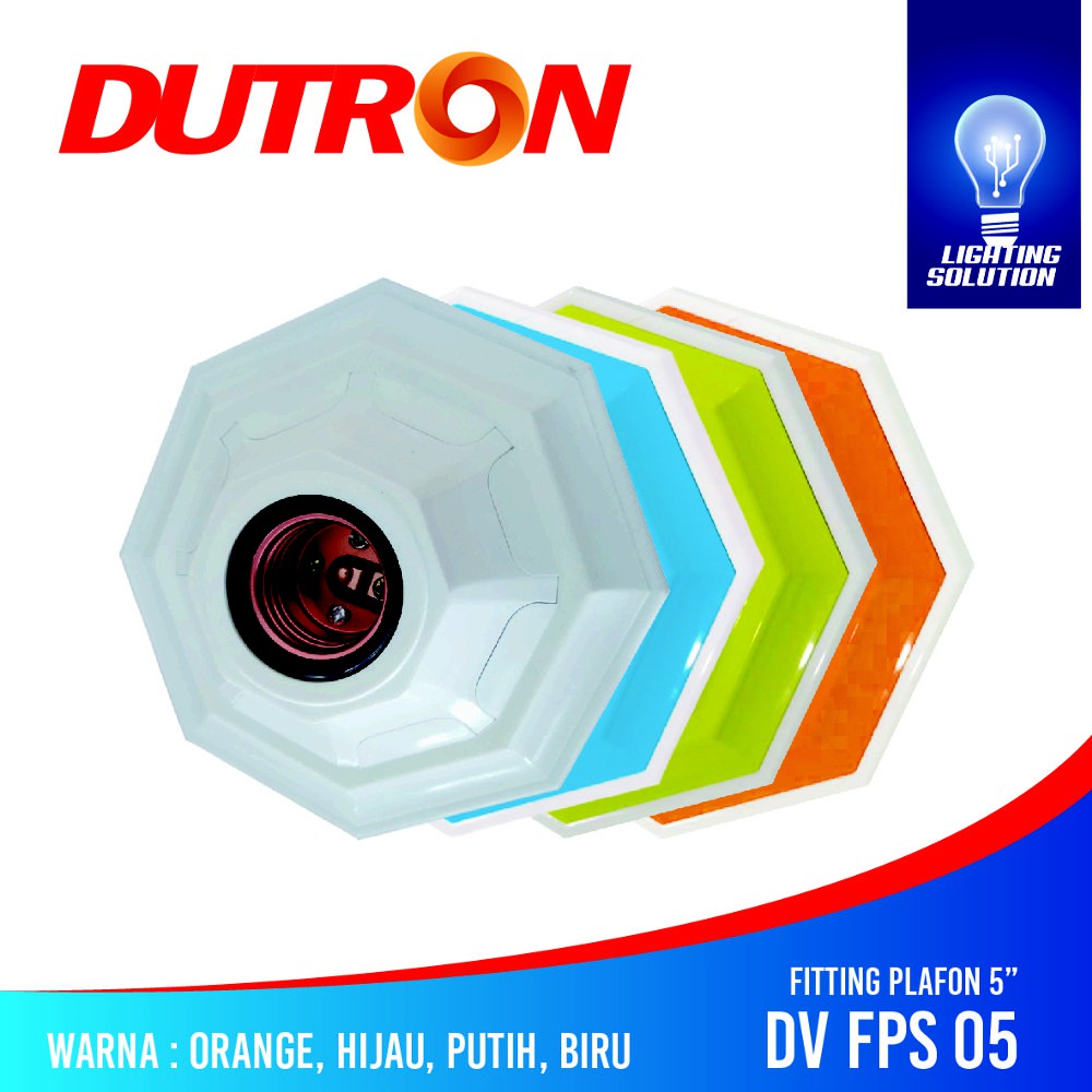 Jual FITTING PLAFON 5'' DUTRON DV FPS 05 COLOK COLOKAN LAMPU TIDUR ...