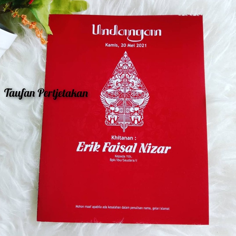 Jual Undangan Pernikahan khitanan Rasulan Murah Custom banyak bonus ...