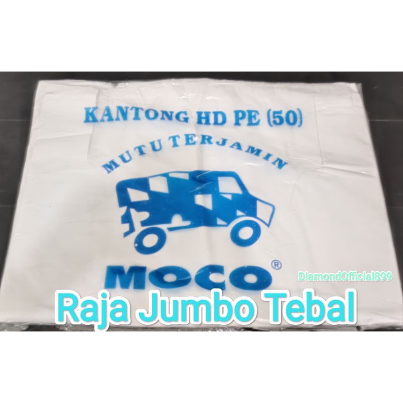 Jual Kantong Plastik Kresek MOCO Raja Jumbo Ukuran 50 / Kantong Plastik ...