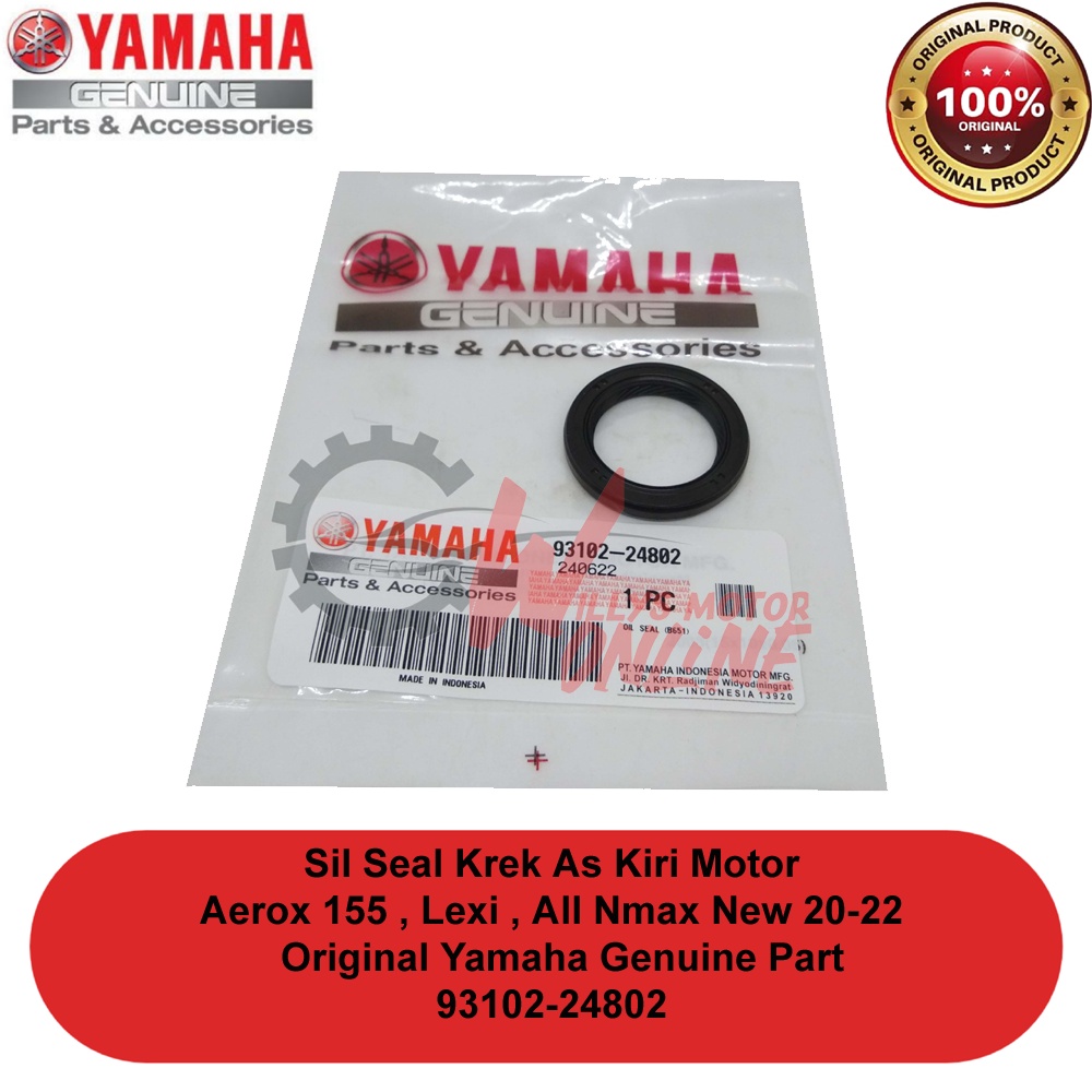 Jual Seal Sil Krek As Kruk As Aerox Lexi Original Yamaha 93102-24802 ...