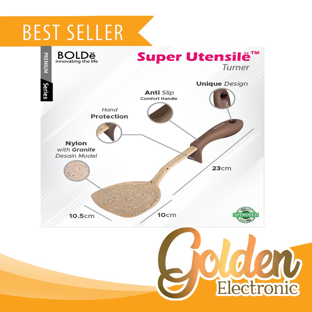 Jual BOLDe Super Utensile Turner / Spatula Beige / Sutil | Shopee Indonesia
