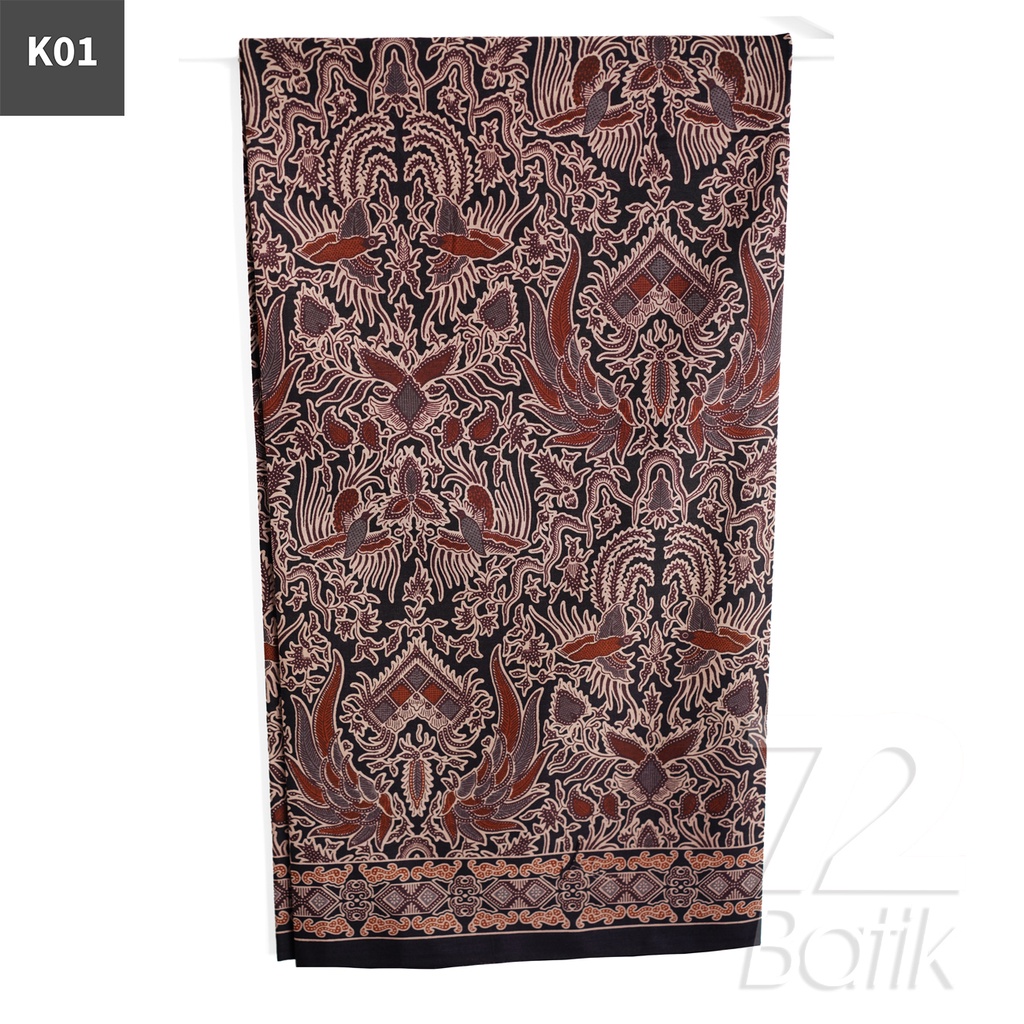 Jual BAHAN BATIK PREMIUM Katun Motif Sayap Warna Hitam ⁠Mocha Mousse ...