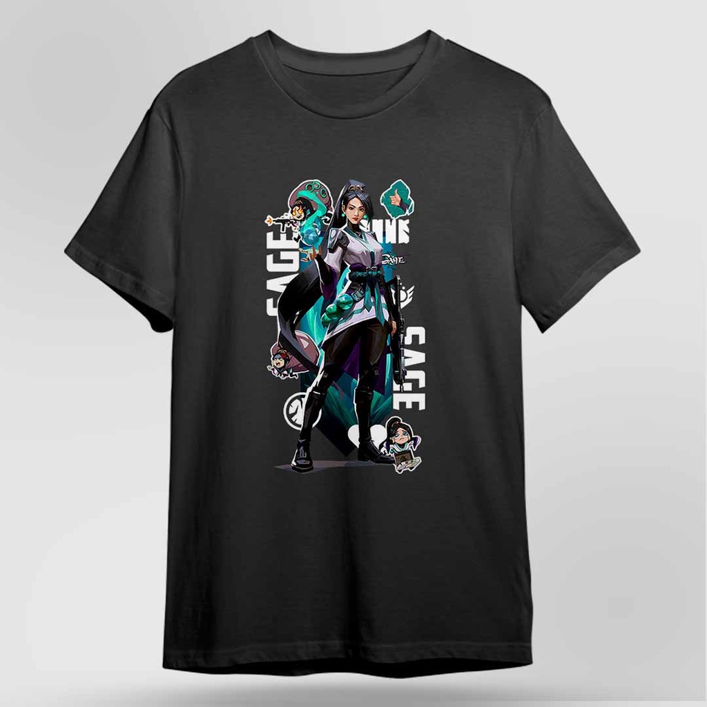Jual Baju Kaos Print DTF Game Valorant SAGE | Shopee Indonesia