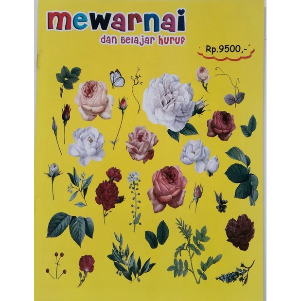 Jual BUKU MEWARNAI MACAM MACAM BUNGA | Shopee Indonesia