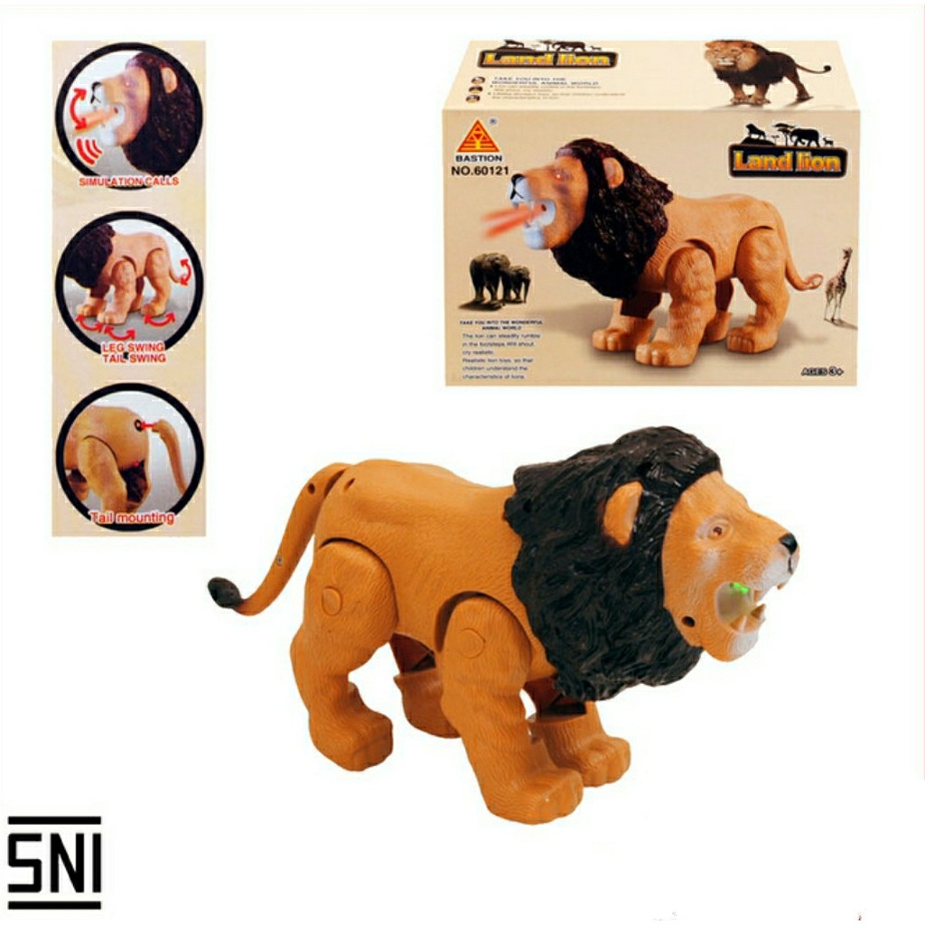 Jual Robot Singa Land Lion Bisa Berjalan dan Bersuara 60121 Bukan Simba ...