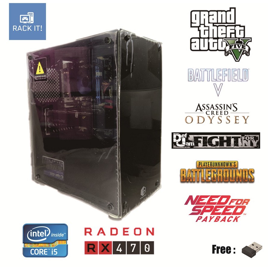 Jual PC Gaming Murah | Intel Core I5 3450 | VGA RX 470 4GB | Ram 8GB ...