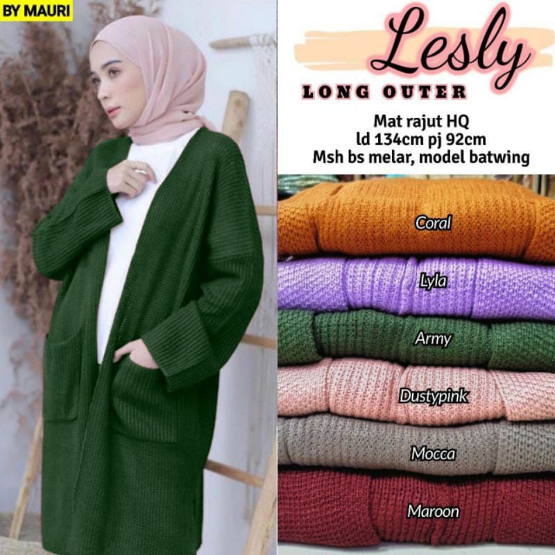 Jual Lesly long outer | Shopee Indonesia