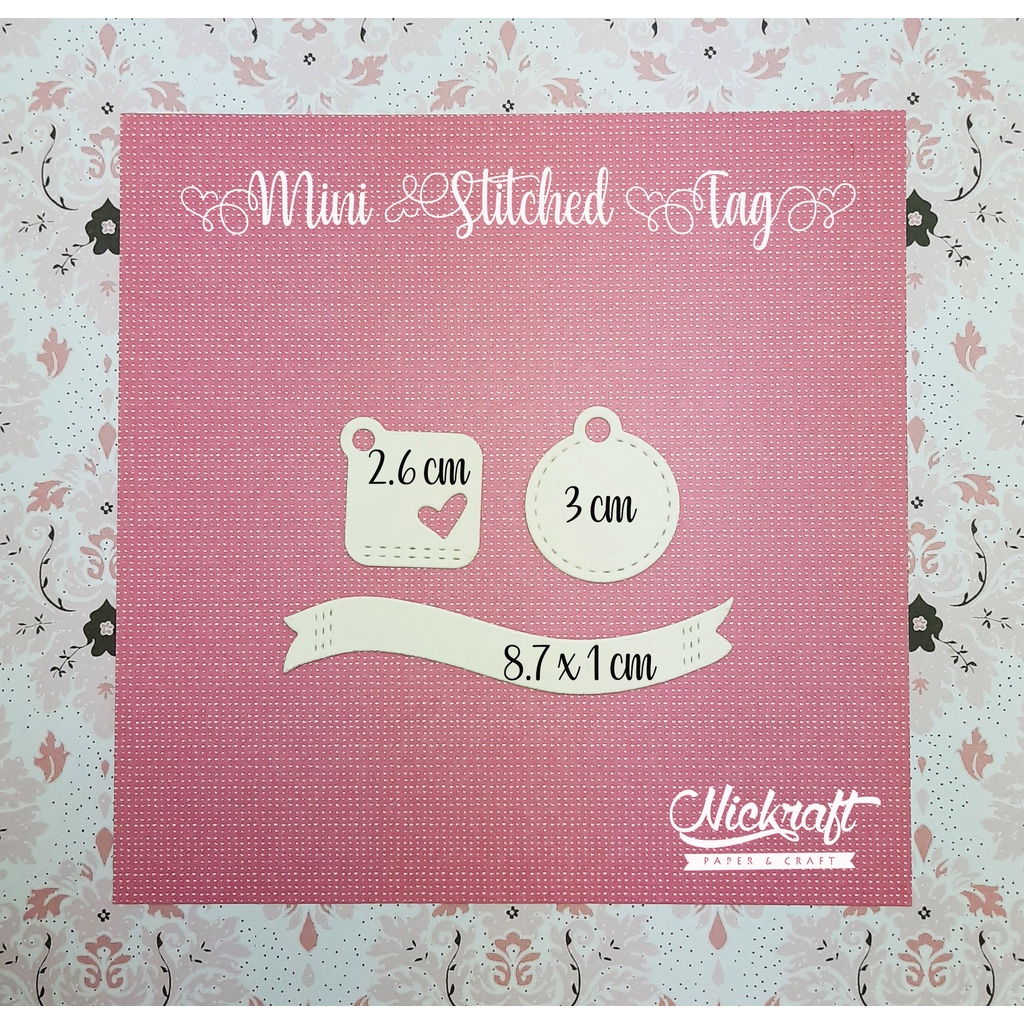 Jual MINI STITCHED TAG - BAHAN SCRAPBOOK LABEL KECIL | Shopee Indonesia