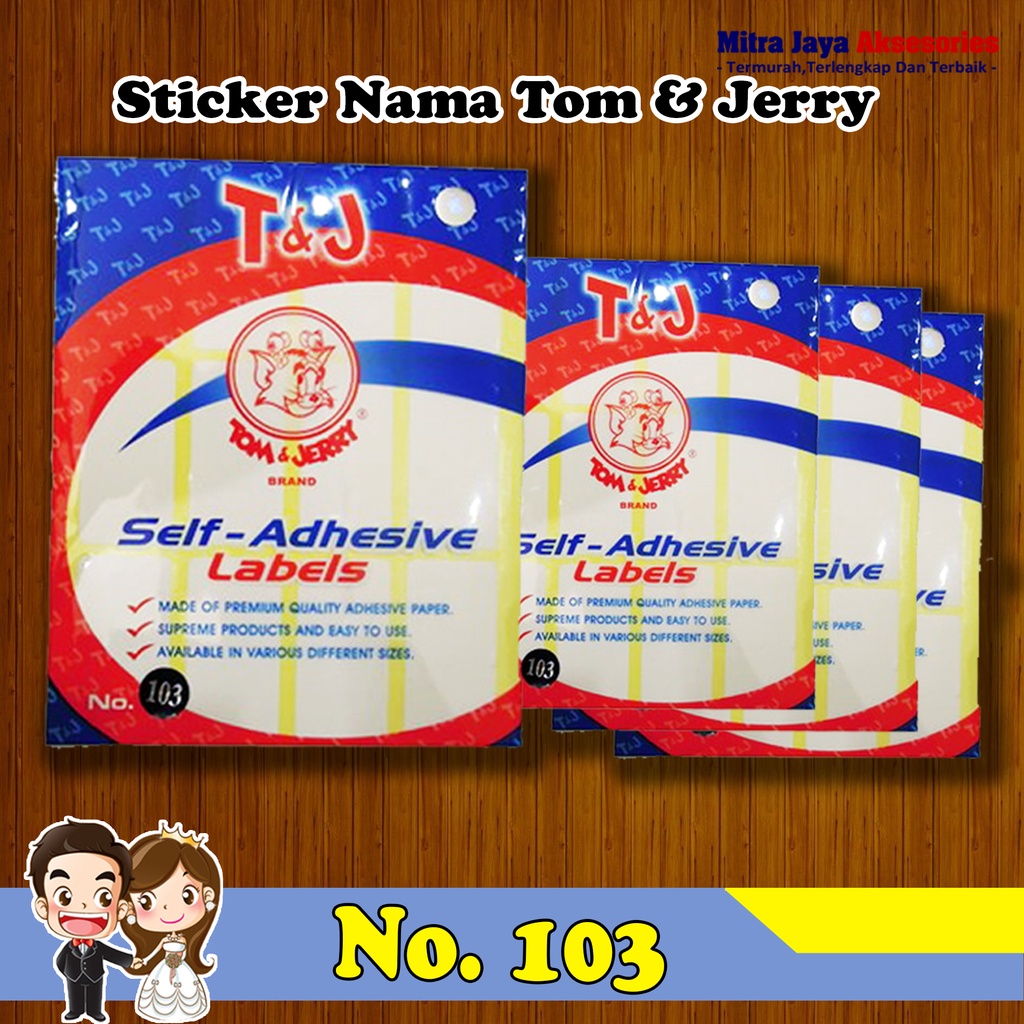 Jual Label Nama Kartu Undangan Ukuran 103 Tom And Jerry (T&J) | Shopee Indonesia