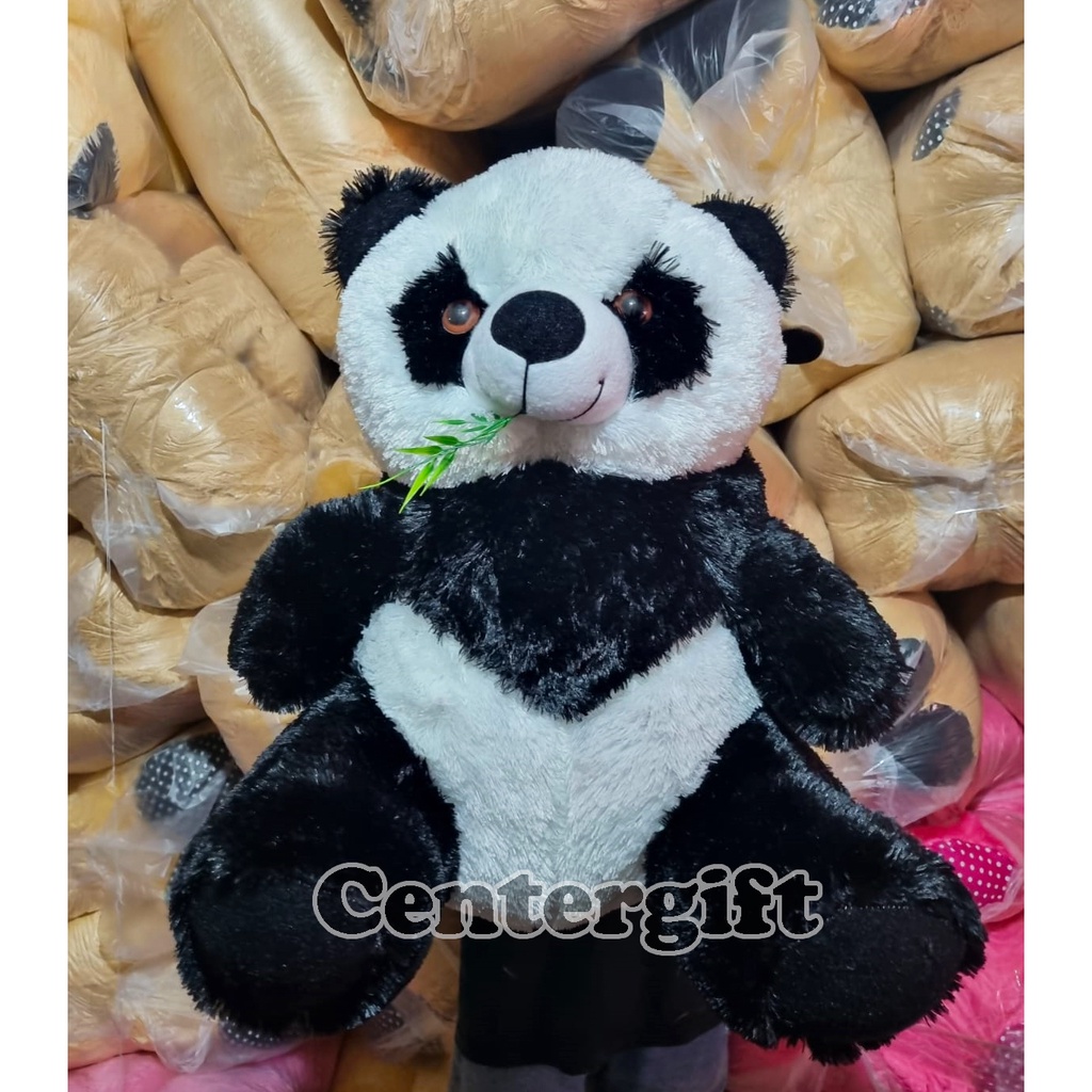 Jual Boneka Panda Jumbo Duduk Beruang Bambu Lucu Ukuran Bigsize ...