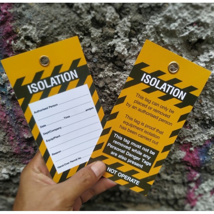 Jual ISOLATION LOCK OUT TAG | Shopee Indonesia