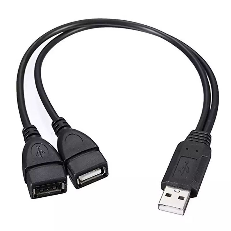 Jual USB 2.0 A Male ke 2 Dual USB Female Jack Y Splitter Hub | Shopee ...