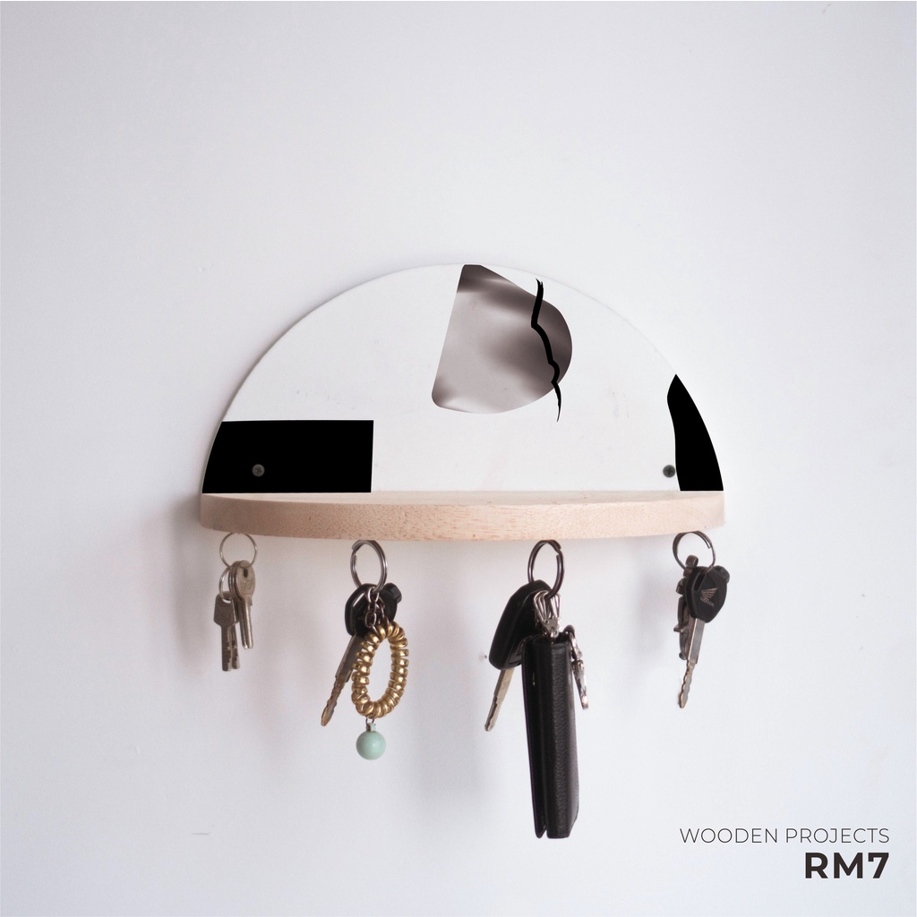 Jual Wooden Projects Rak Dinding Ambalan Tempat Gantungan Kunci Magnet ...